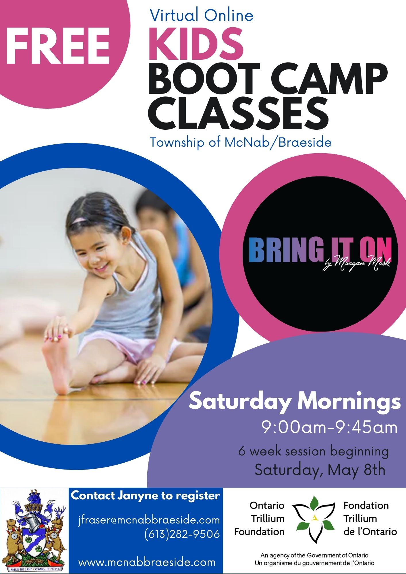 Kid's Virtual Boot Camp - Events - Live Here - Township of McNab/Braeside